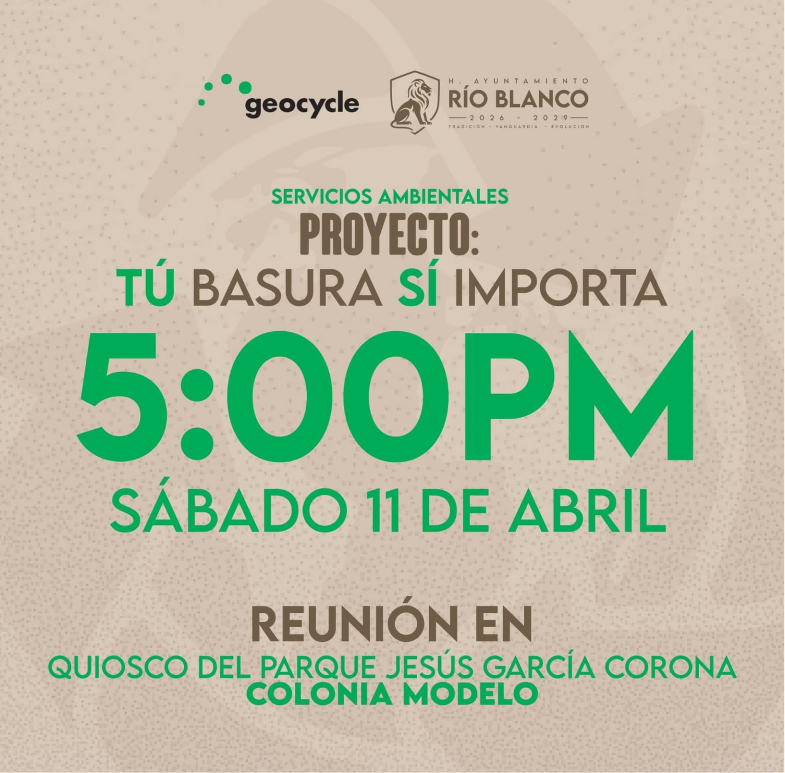 “Tú Basura Sí Importa” llega a la colonia Modelo – Ori Stereo